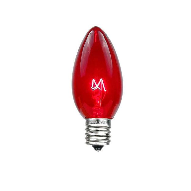 Christmas Lights | Novelty Lights25 Pack of Red C7 Random Twinkling ...